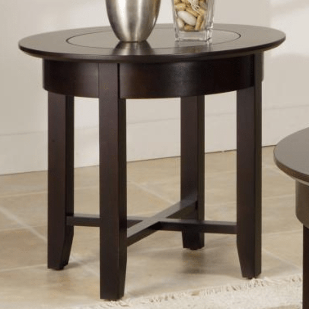 Demi Lune Round Side Table Solid Wood Canadian Made