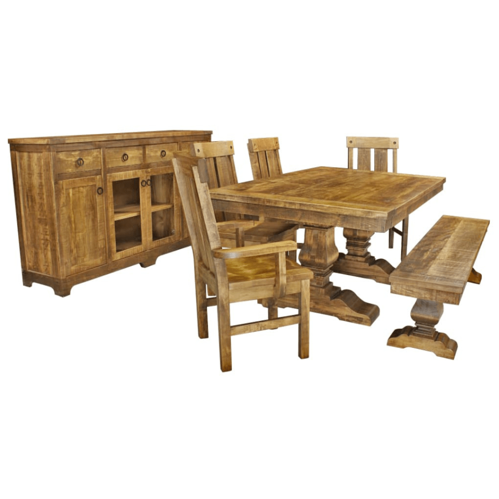 Century Double Pedestal Dining Room Set Solid Wood