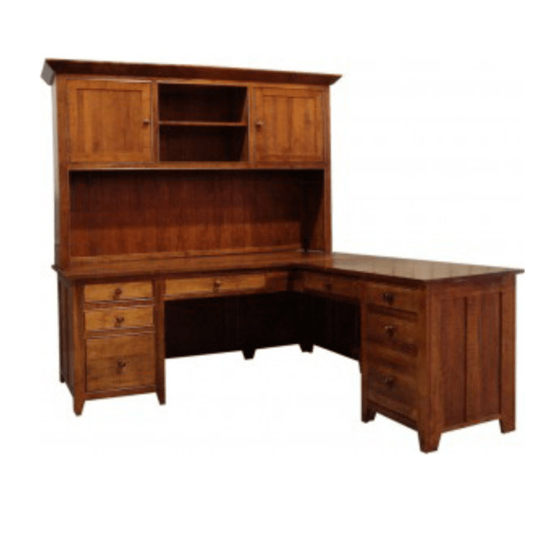 A Series L Shaped Desk Solid Wood Canadian Made