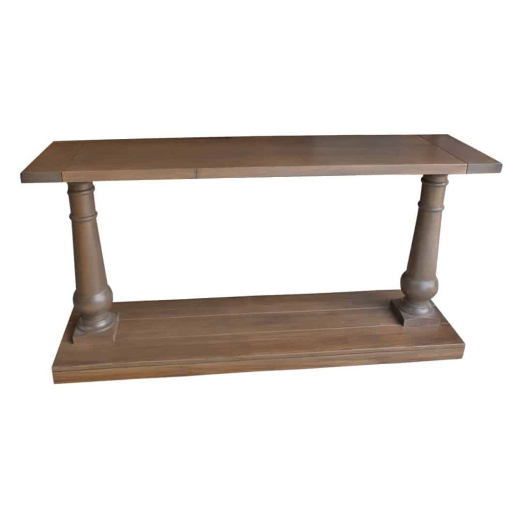 Balustrade Sofa Table Solid Wood Canadian Made