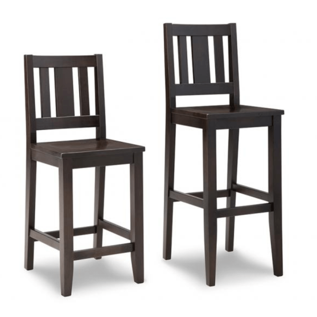 Parker Bar and Counter Chairs Solid Wood Canadian