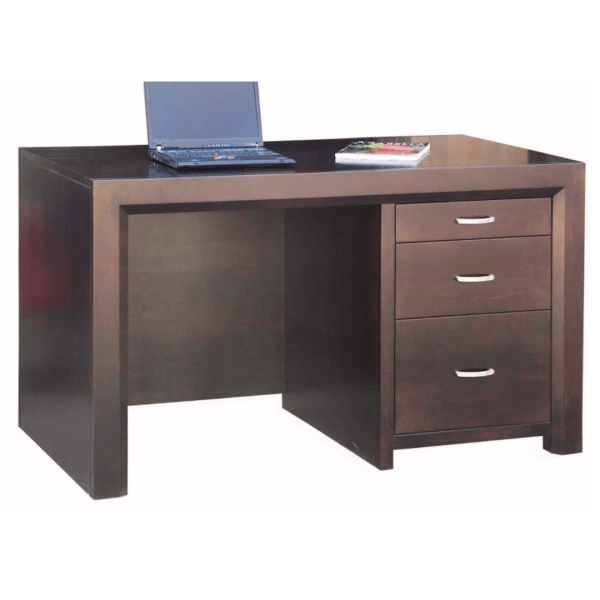 Contempo Single Pedestal Desk Solid Wood Canadian Made